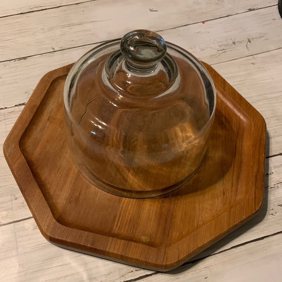 Dining | Gailstynsutton Teak Octagon Charcuterie Board Cheese Tray With ...